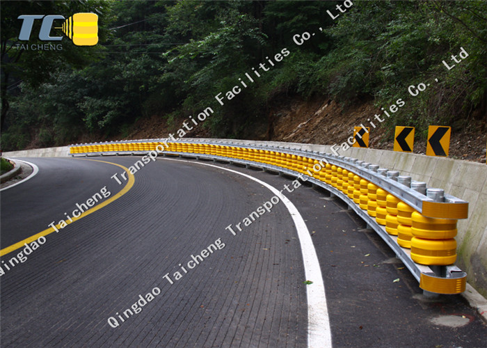 Traffic Pu Foam Safety Roller Barrier System With Hole Bolts Nuts