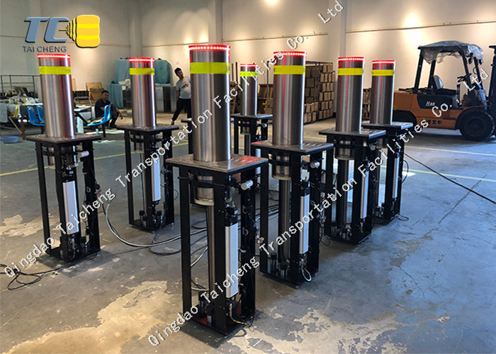 Driveways Hydraulic Retractable Bollards Steel Anti Ram Telescopic Bollards