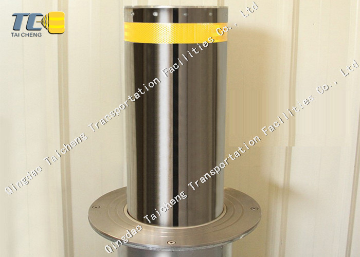 Polished Stainless Steel Pneumatic Bollards For Airport / Military Base