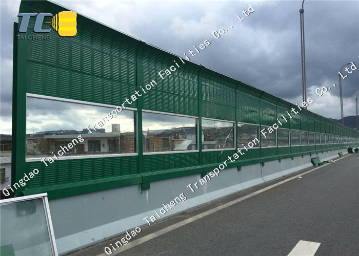 Fireproof Freeway Sound Barrier Noise Cancellation For Railway / Highway