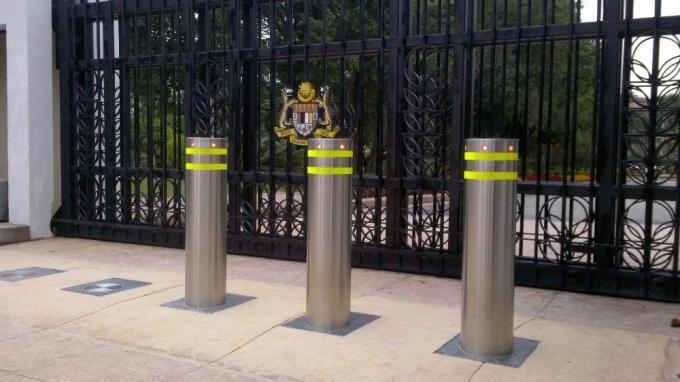 Driveways Hydraulic Retractable Bollards Steel Anti Ram Telescopic Bollards