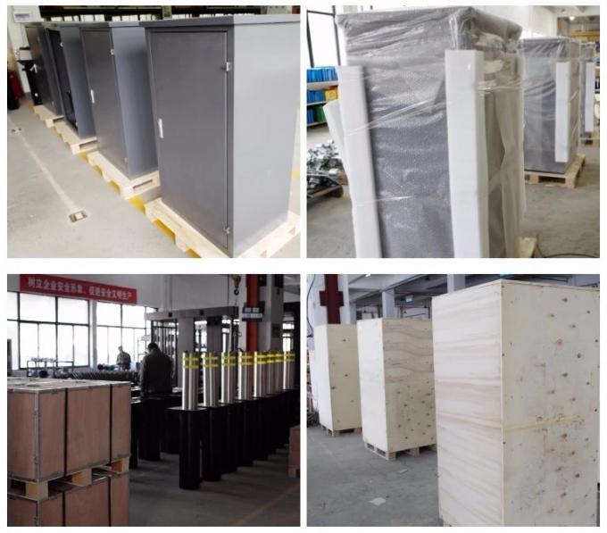 Automatic Telescopic Security Post , Stainless Steel Removable Bollards